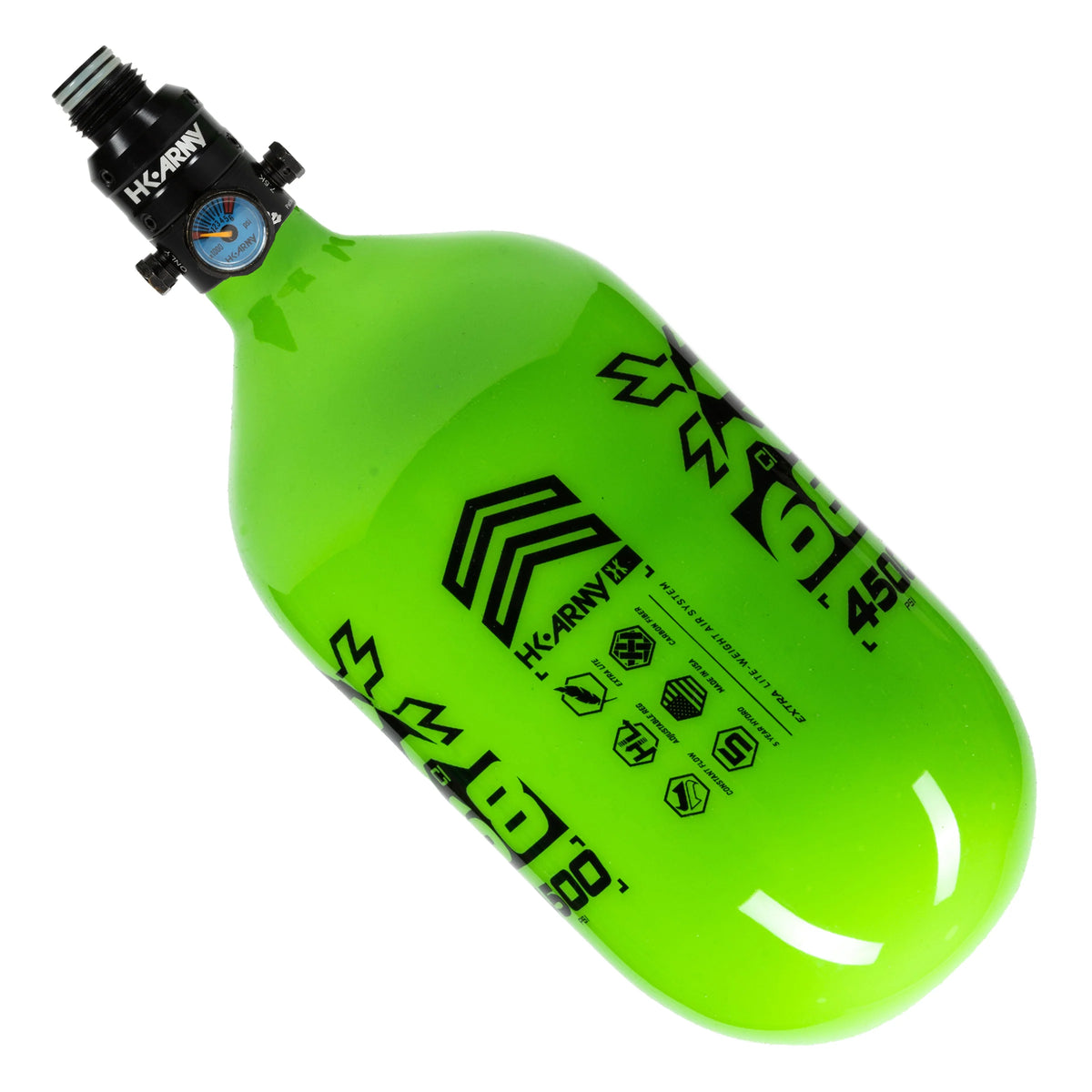 ONLINE ONLY - HK Army 68/4500 RUSH Carbon Fiber Air Tank with Pro Regu ...
